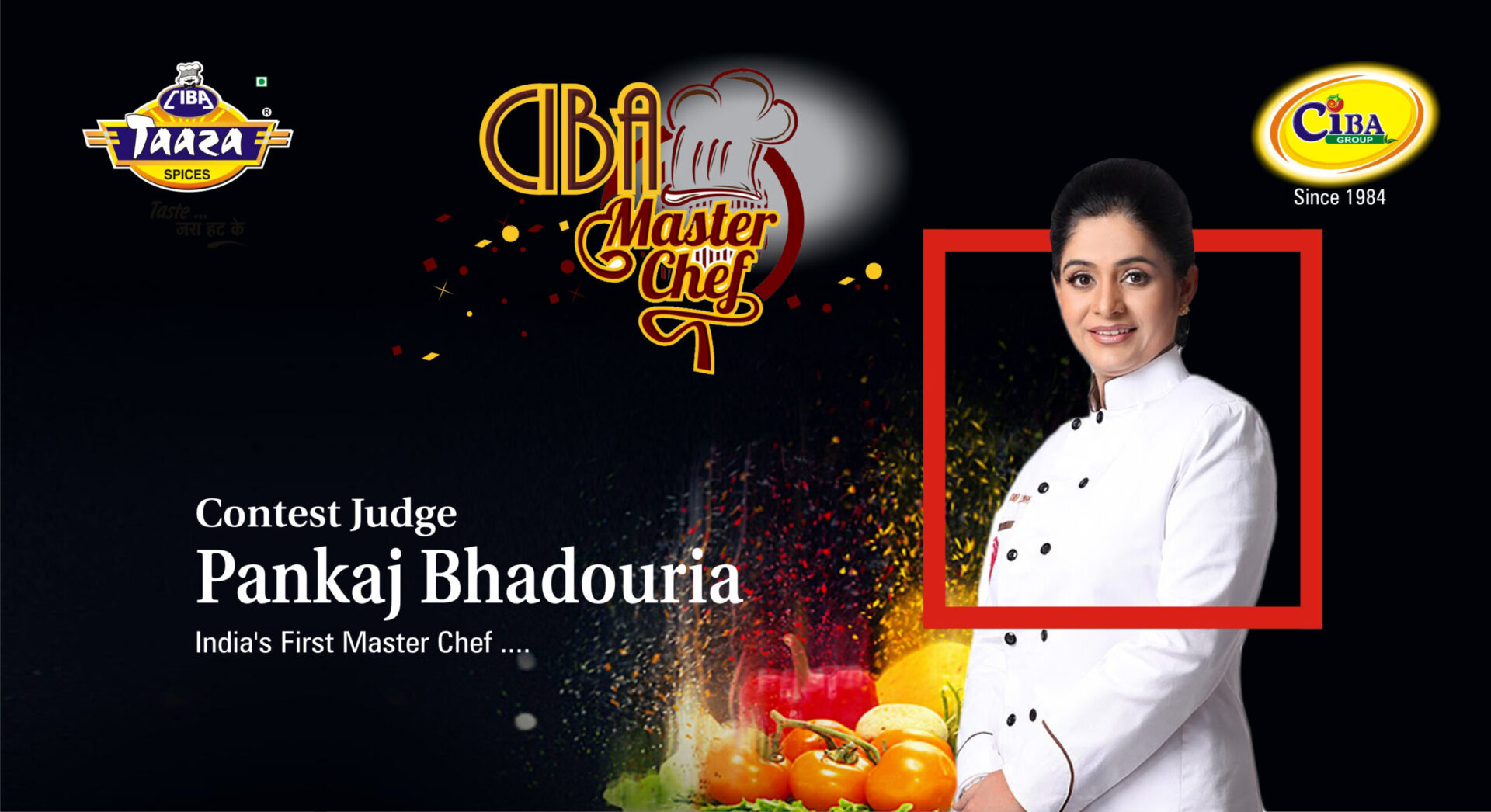 Pankaj Bhadurai at CIBA Master Chef – Ciba Taaza Spices – Buy Spices Online